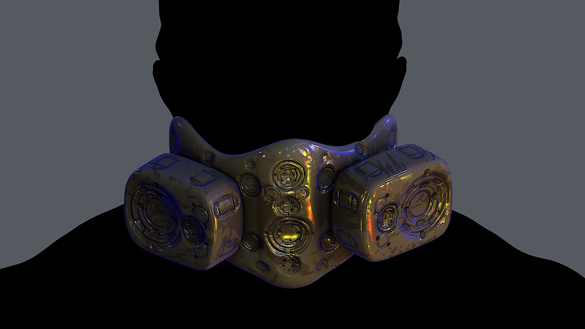 3D model 3D Gas mask respirator scifi futuristic model 3D model ...