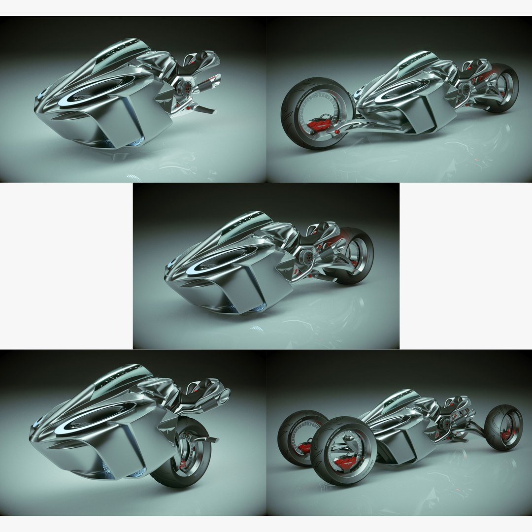 3D T Concept Bike 07 5 In 1 Collection - TurboSquid 1966004