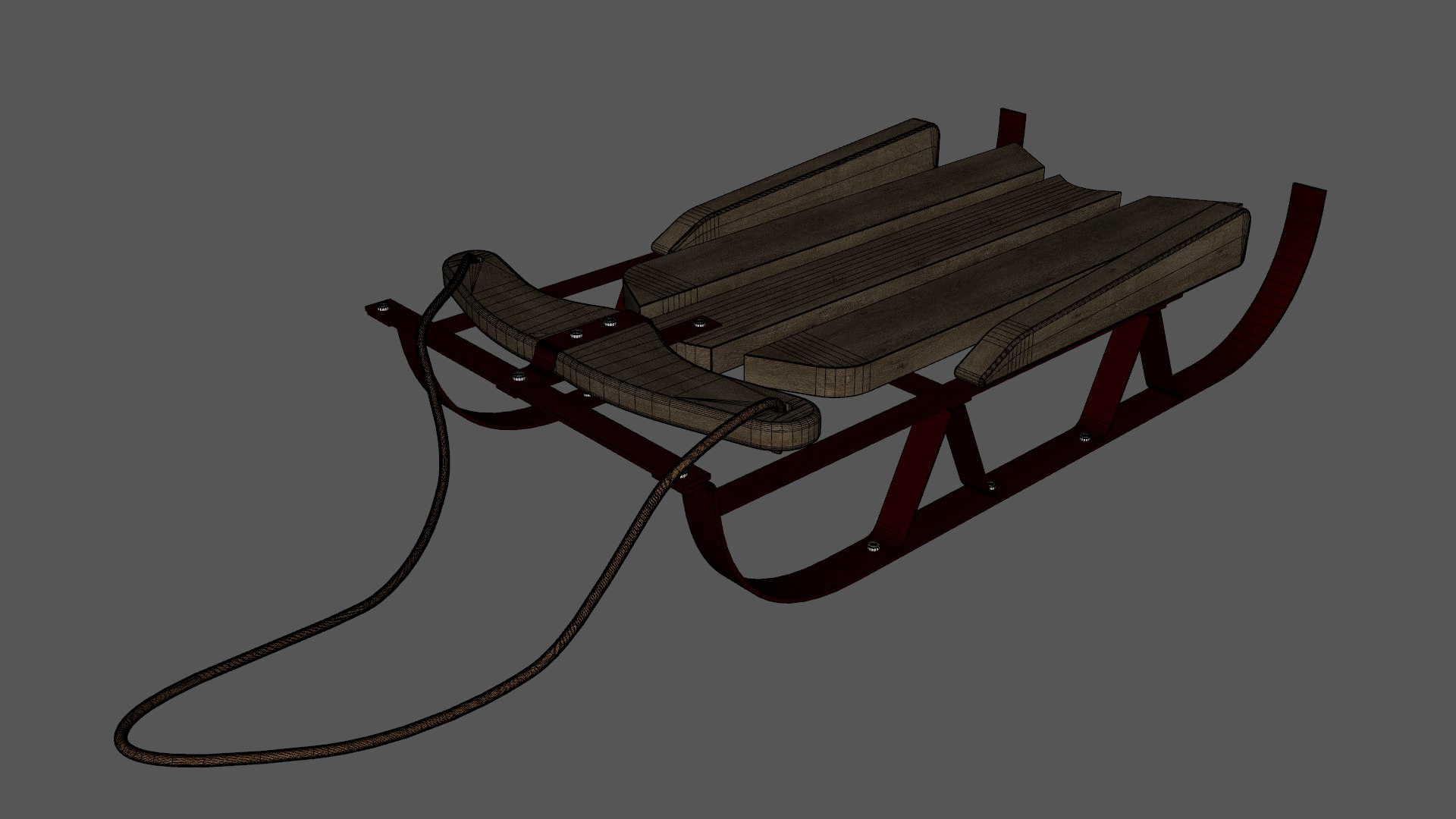 Sled For Christmas 3D - TurboSquid 2315629