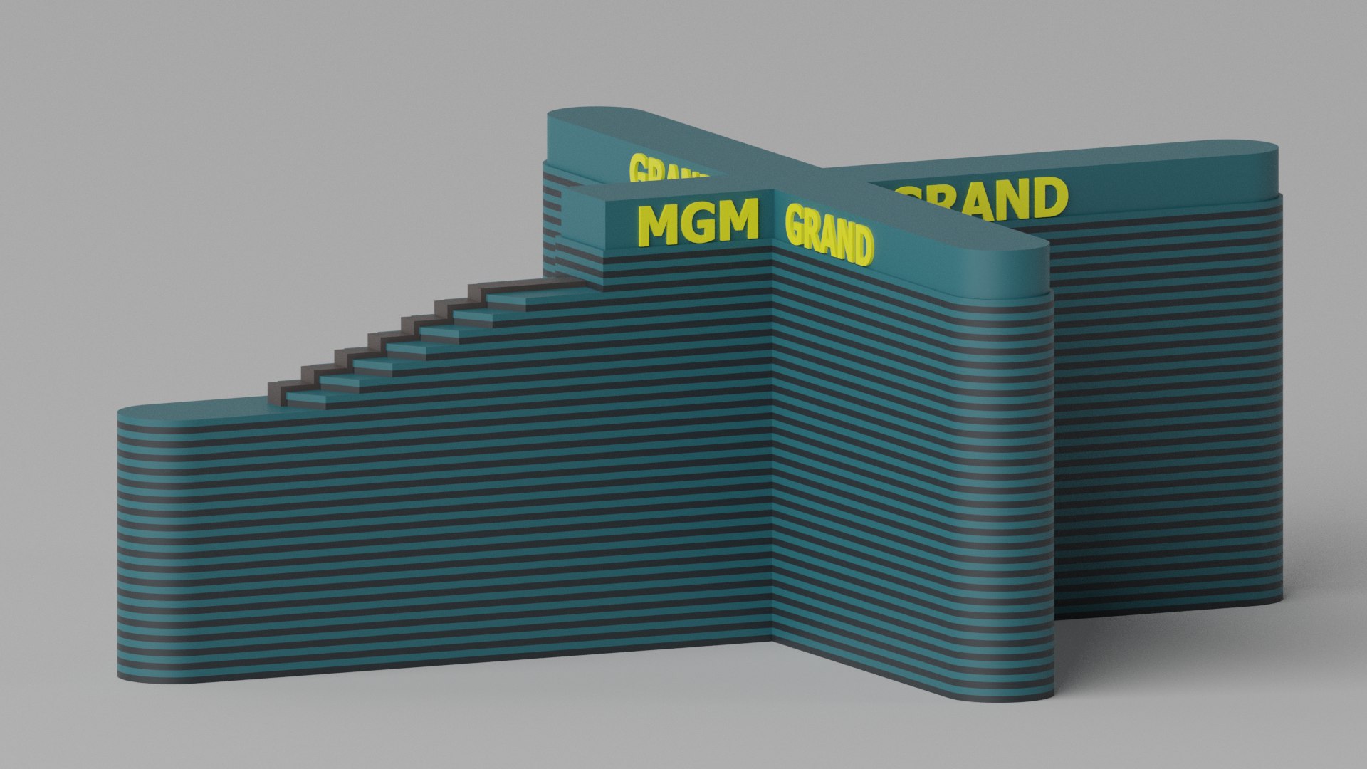 3D MGM Grand Building Las Vegas - TurboSquid 2255545