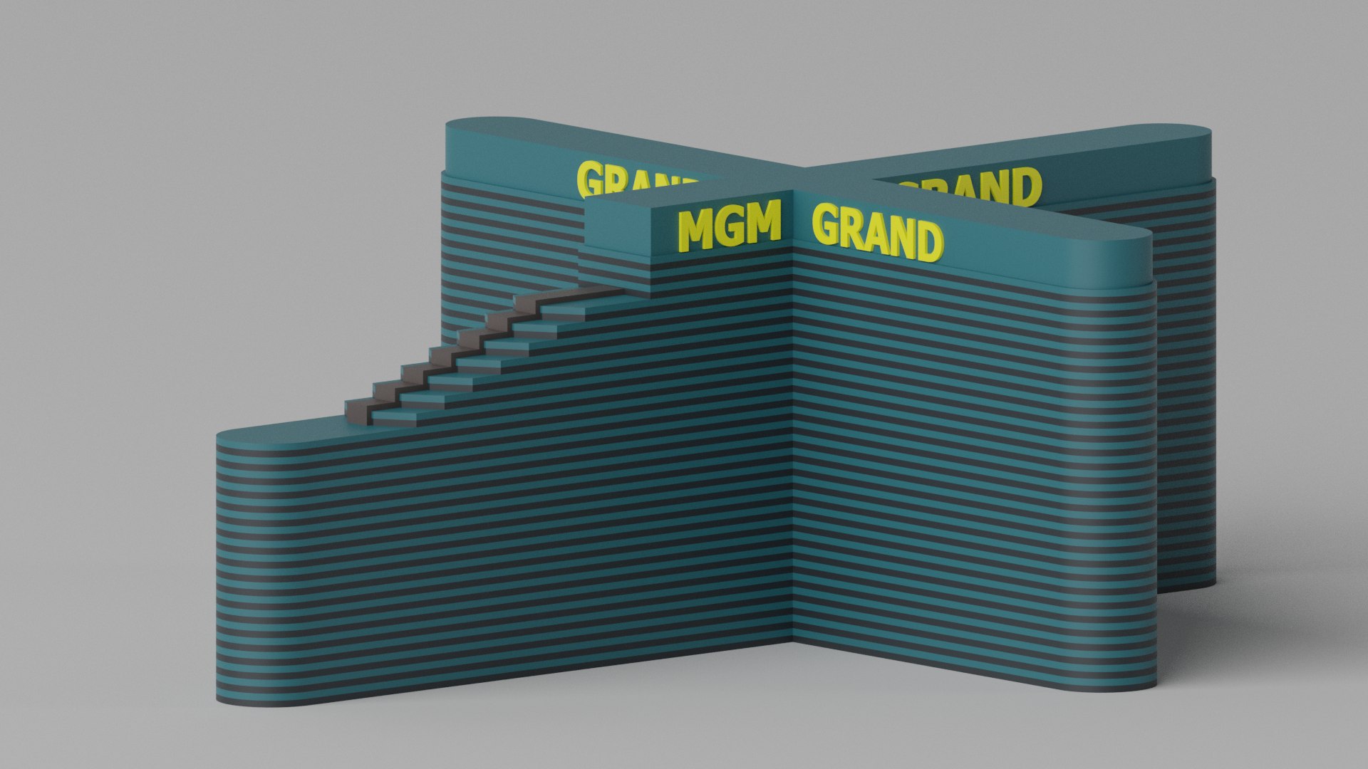 3D MGM Grand Building Las Vegas - TurboSquid 2255545