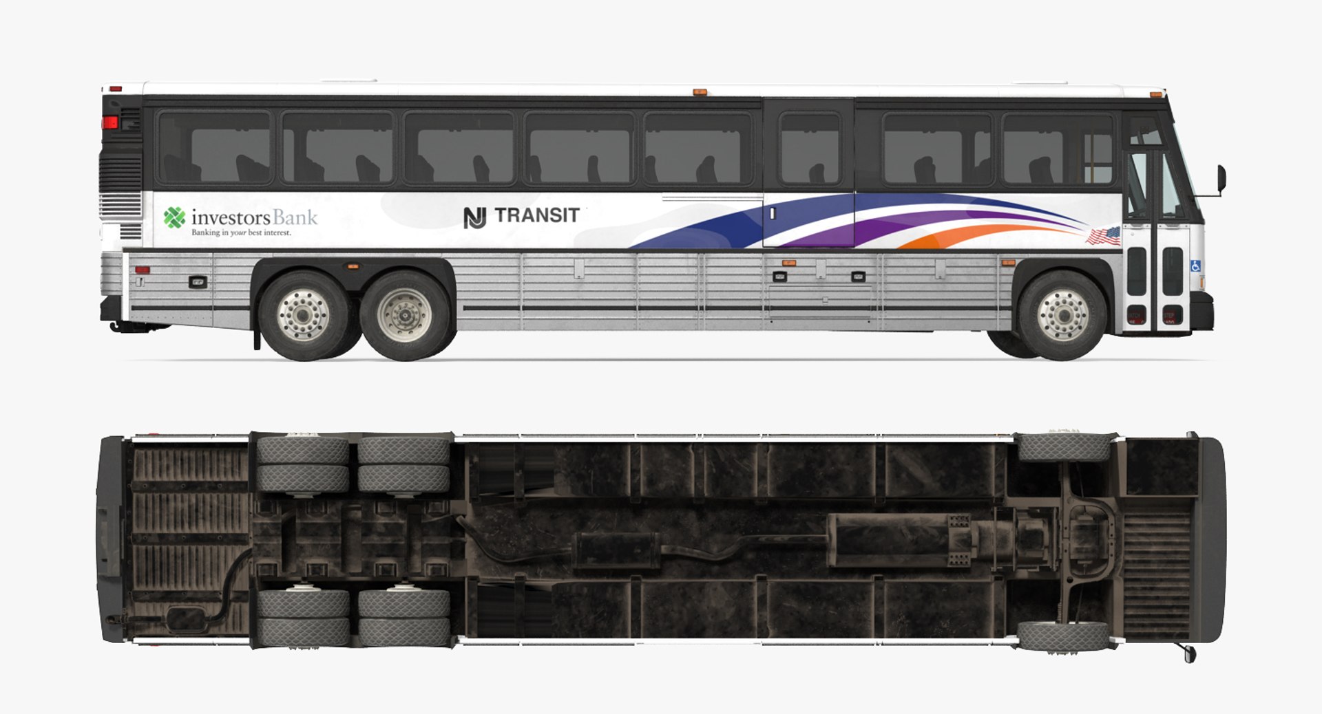 Intercity Bus Mci D4500 3D Model - TurboSquid 1177375