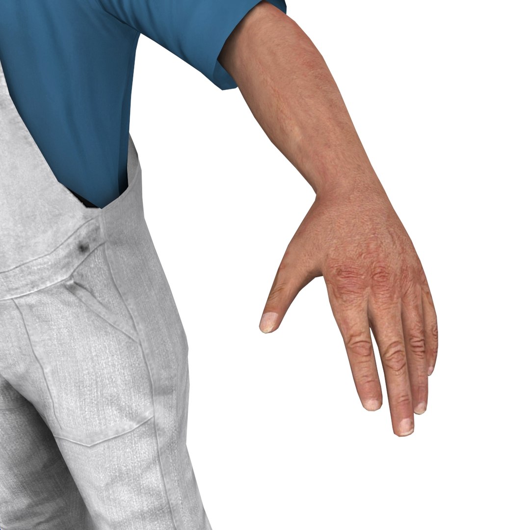 3d Model Paint Worker 1 Man