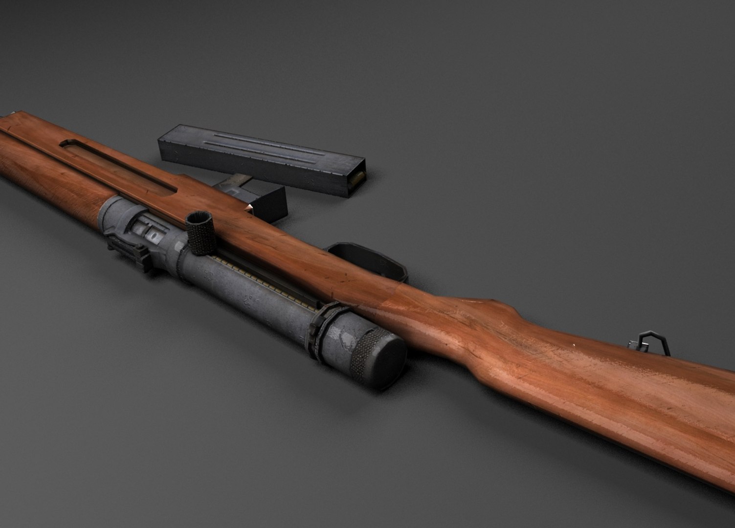 Ww2 Gun 3d Max