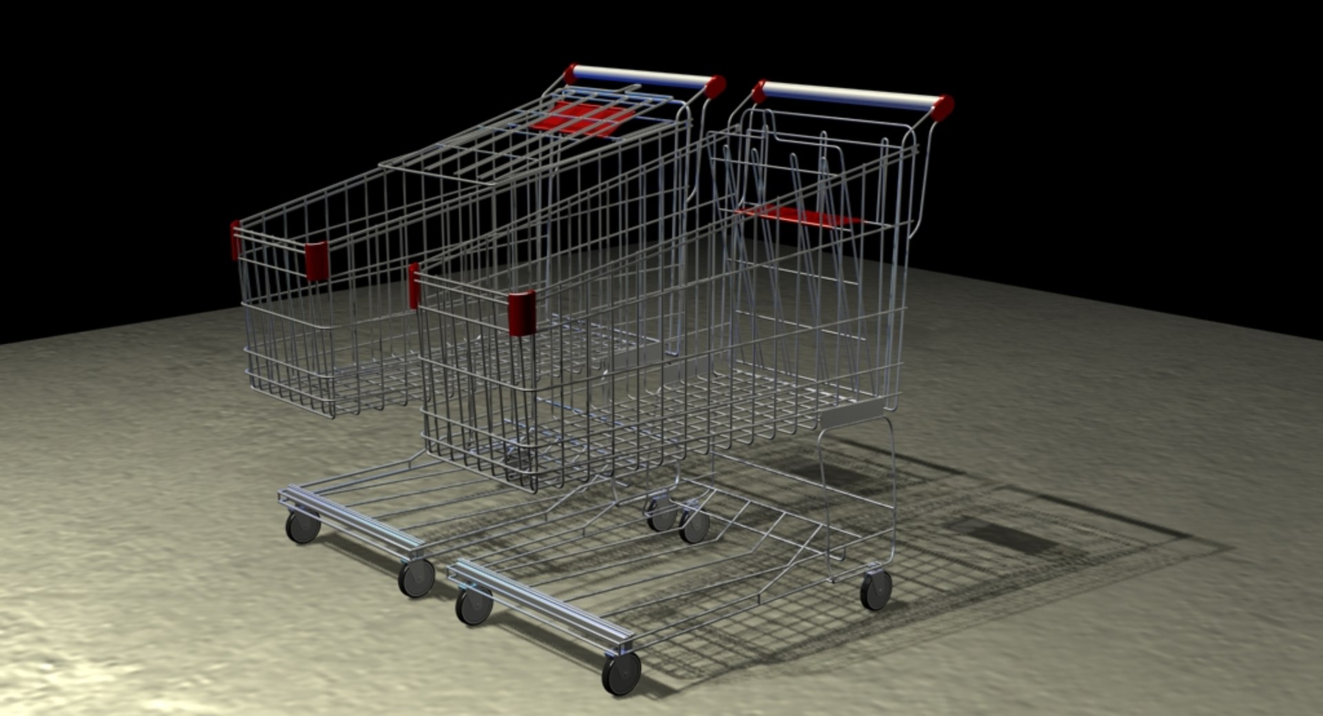 Shopping Cart 3d Model