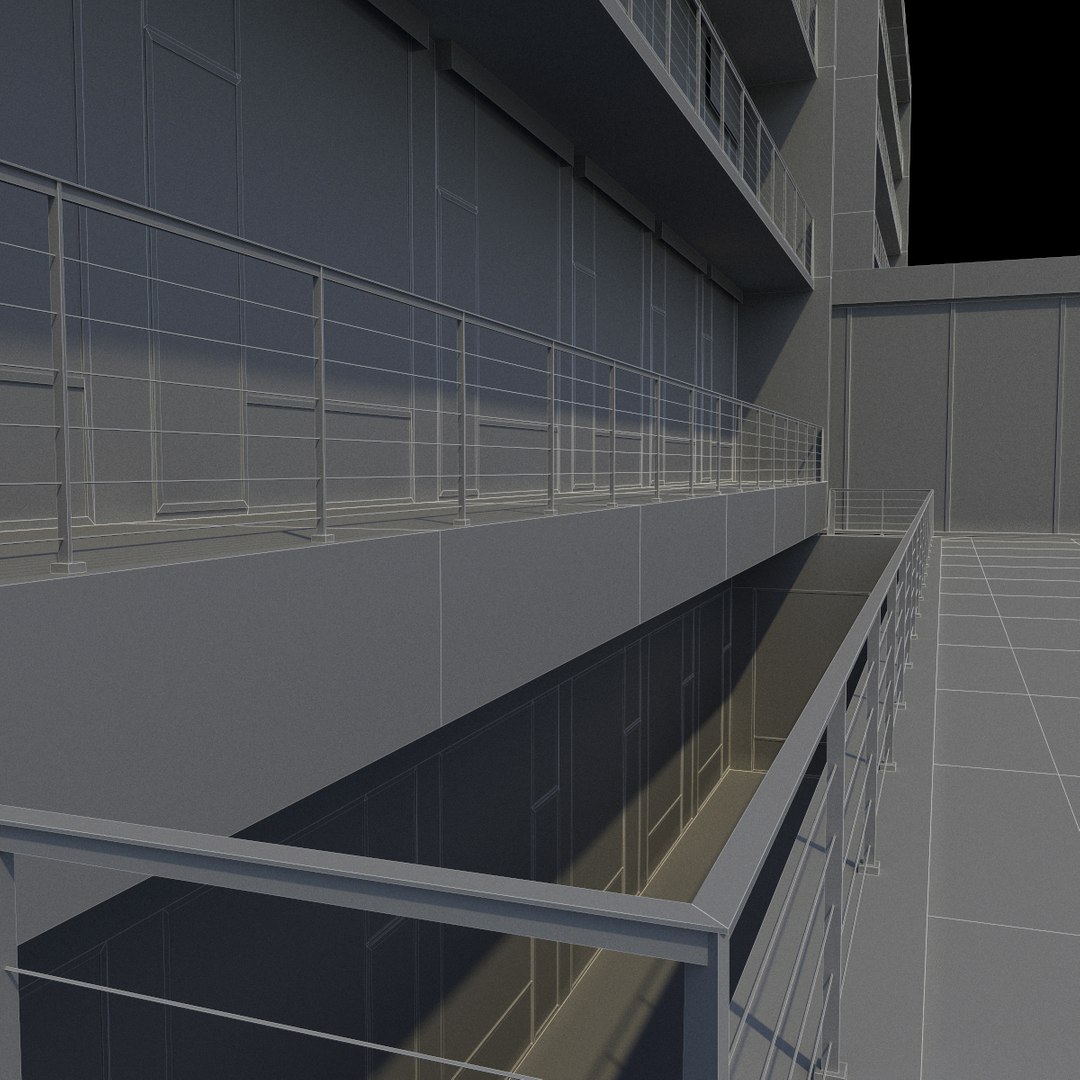 3d Model Of Headquarters Tech Office