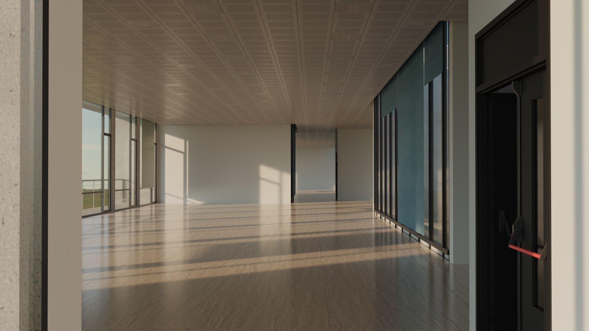3d Model Of Headquarters Tech Office