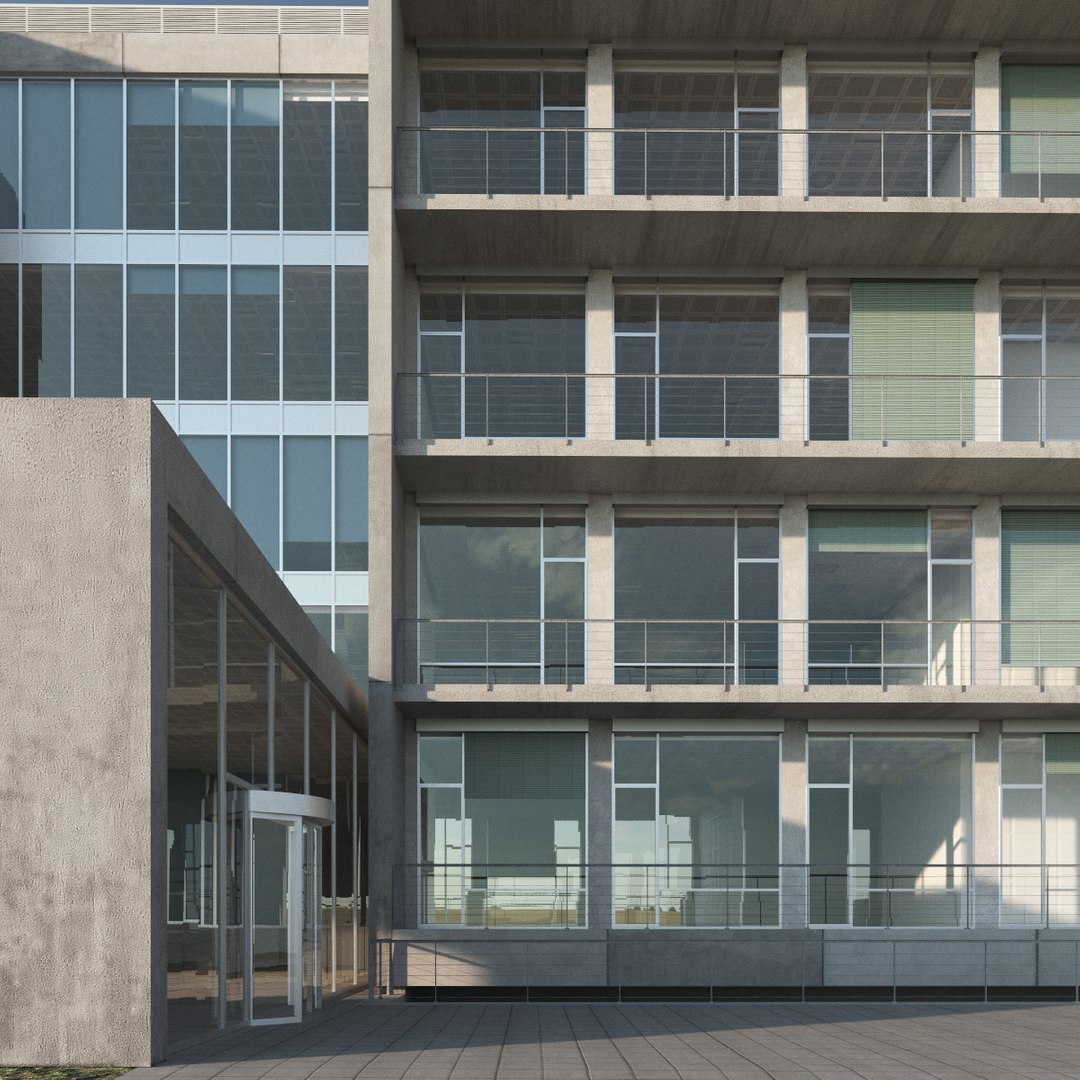 3d Model Of Headquarters Tech Office