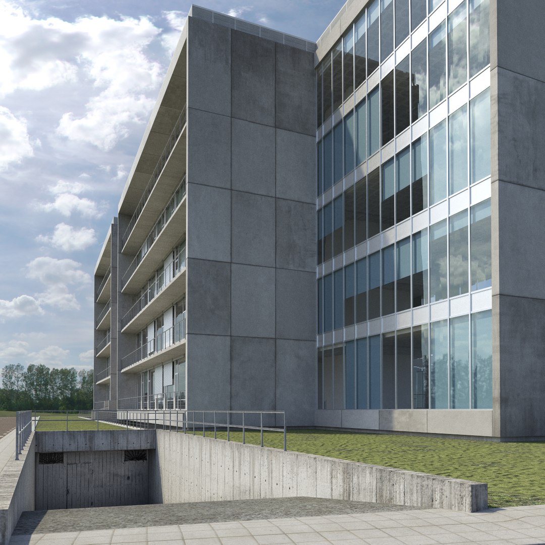 3d Model Of Headquarters Tech Office