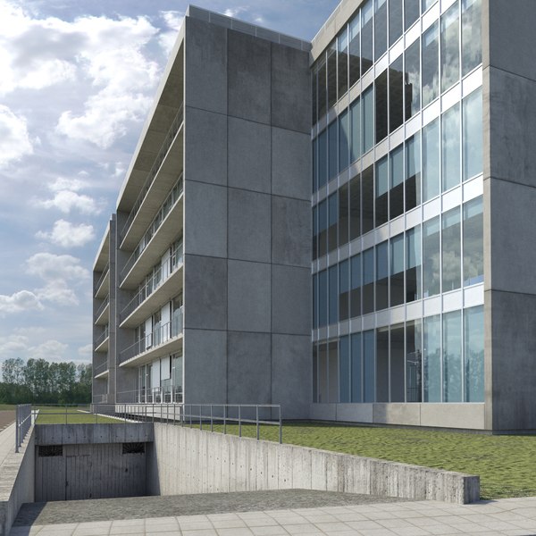 3d model of headquarters tech office