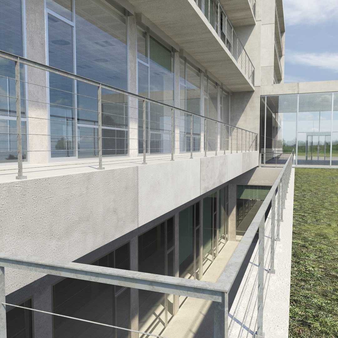 3d Model Of Headquarters Tech Office