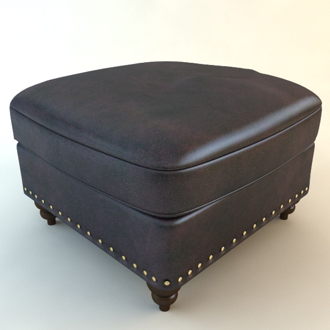 3d model armchair ottoman chair