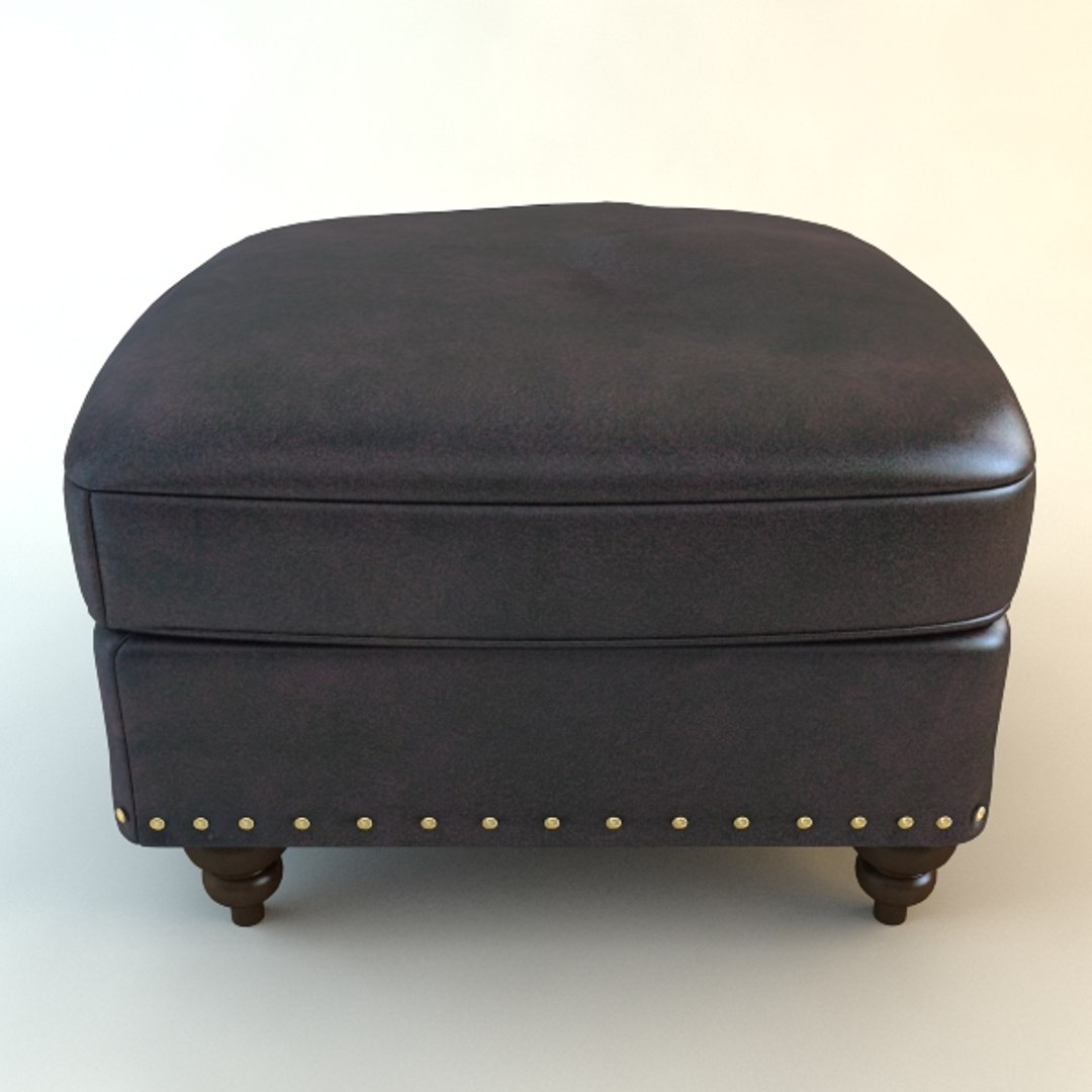 3d model armchair ottoman chair