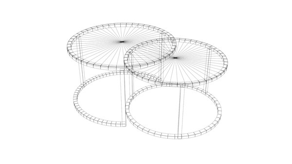 Nesting Tables 3D model - TurboSquid 1821662