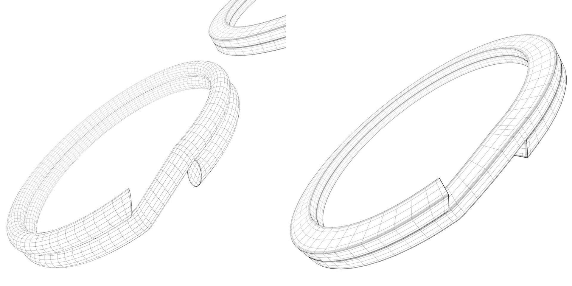 Split Rings 3D Model - TurboSquid 1486513