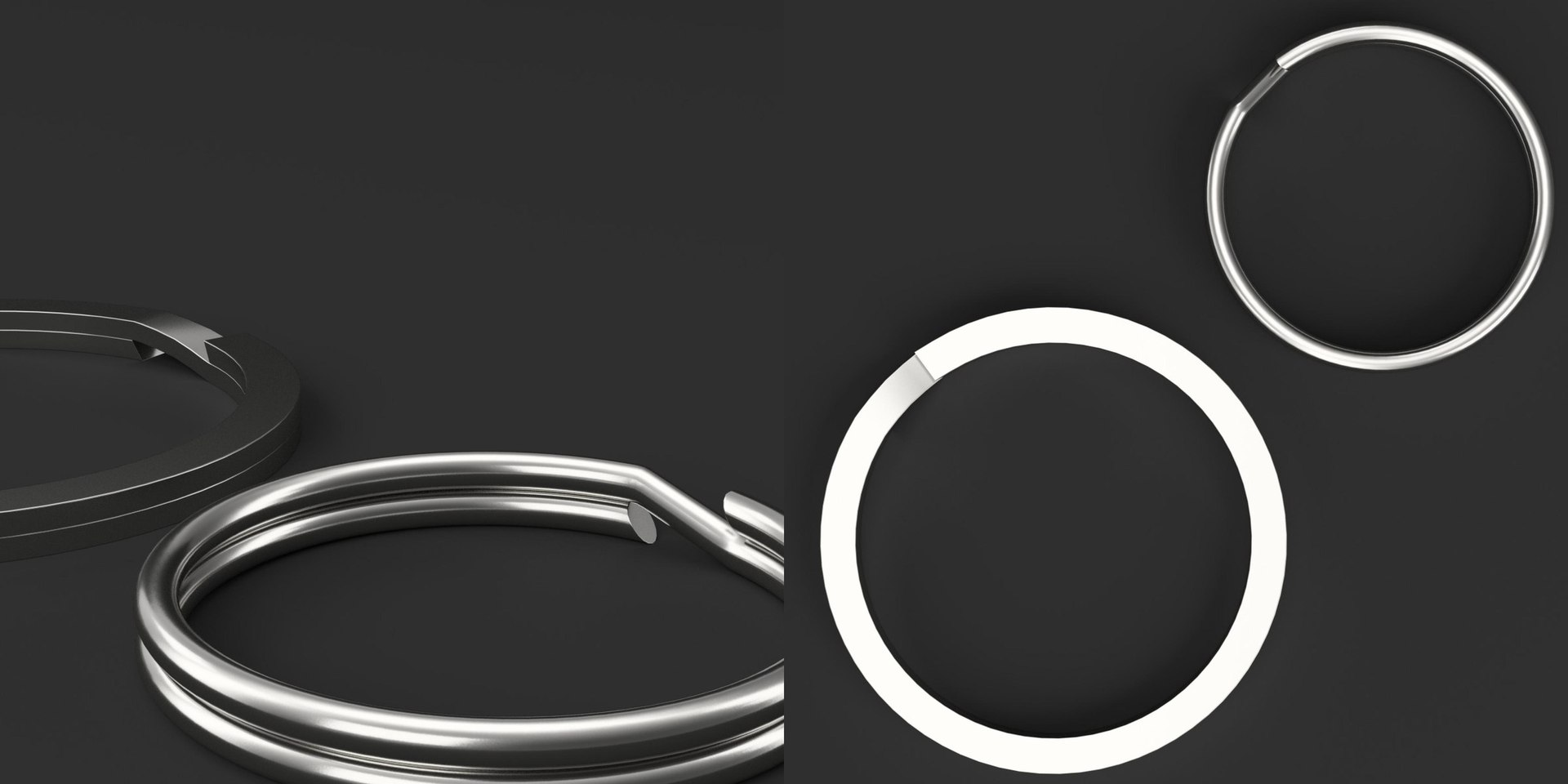 Split Rings 3D Model - TurboSquid 1486513