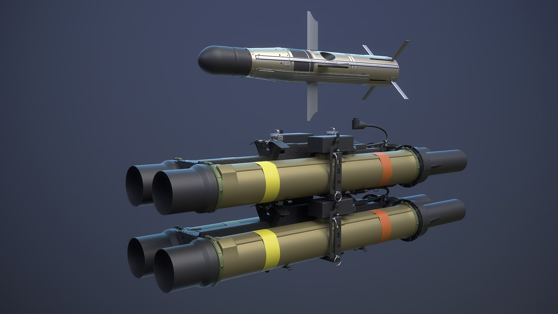 TOW BGM-71 With XM65 Launcher 3D Model - TurboSquid 1999962