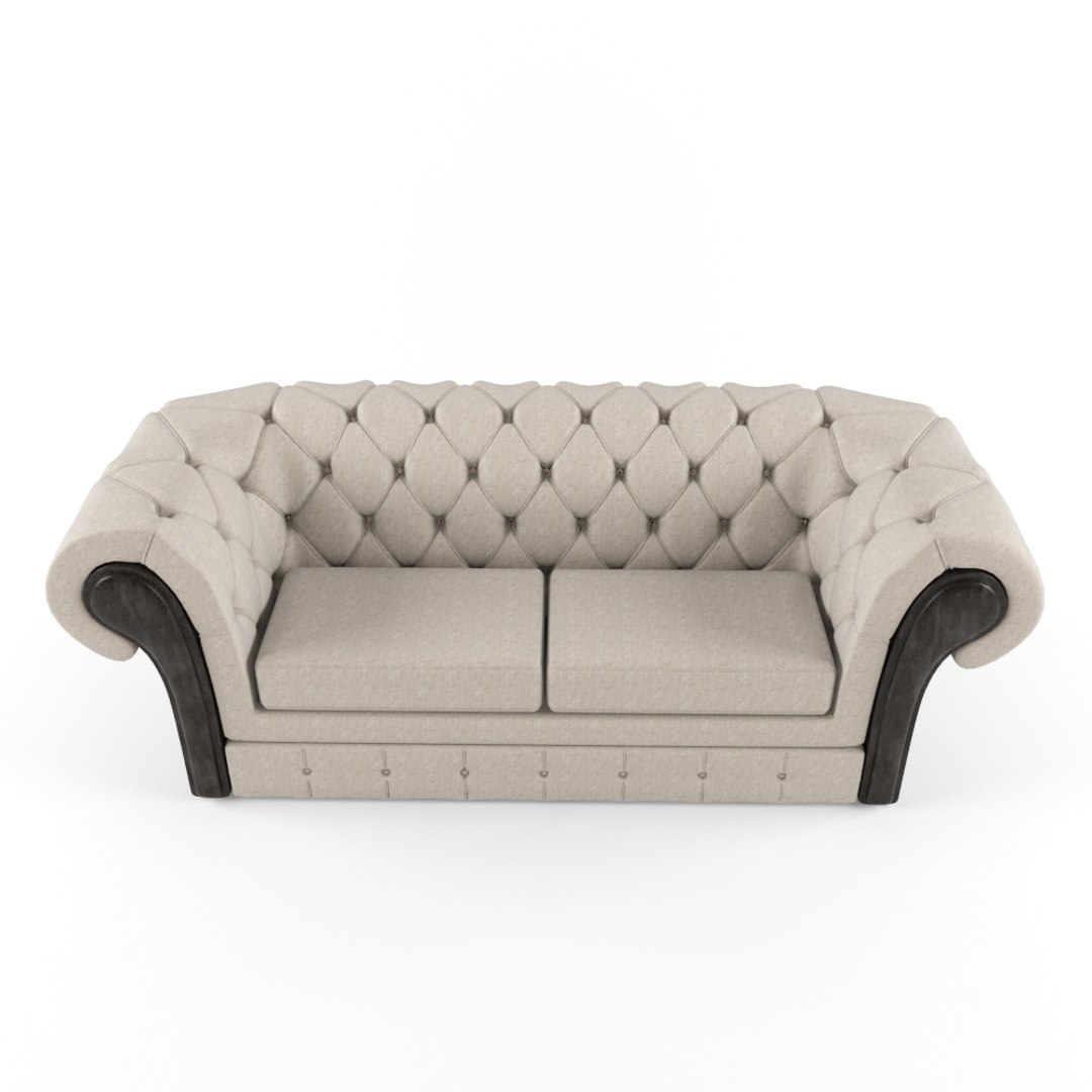3d model chesterfield sofa