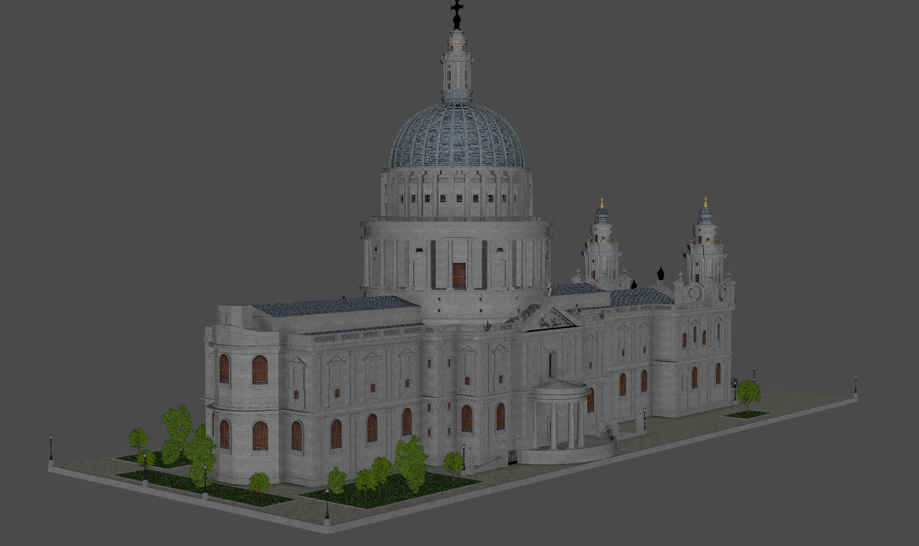 St Pauls Cathedral V2 Model - TurboSquid 2401869