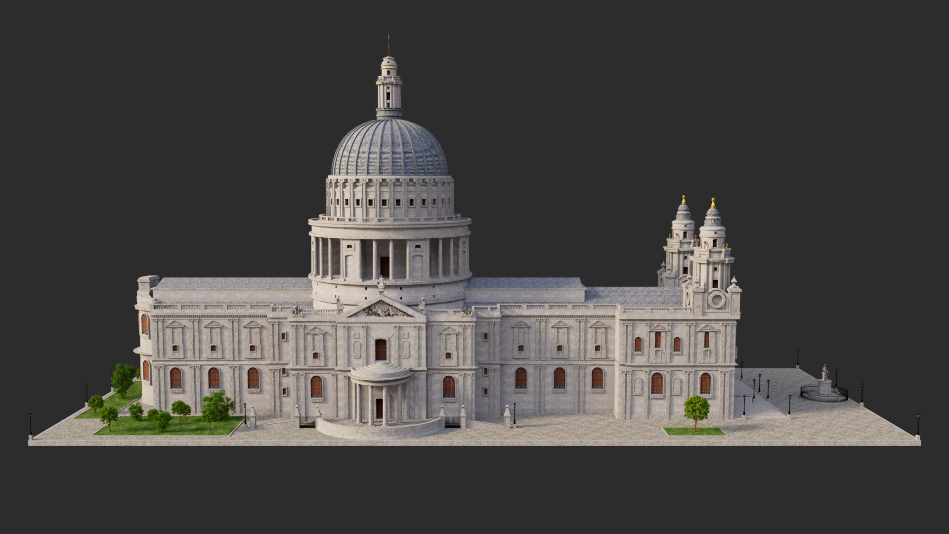 St Pauls Cathedral V2 Model - TurboSquid 2401869