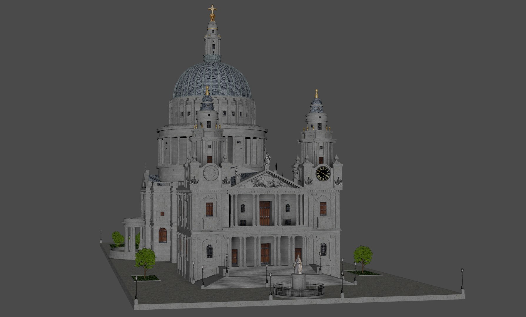 St Pauls Cathedral V2 Model - TurboSquid 2401869