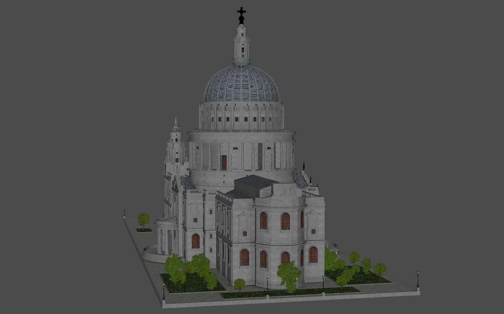St Pauls Cathedral V2 Model - TurboSquid 2401869