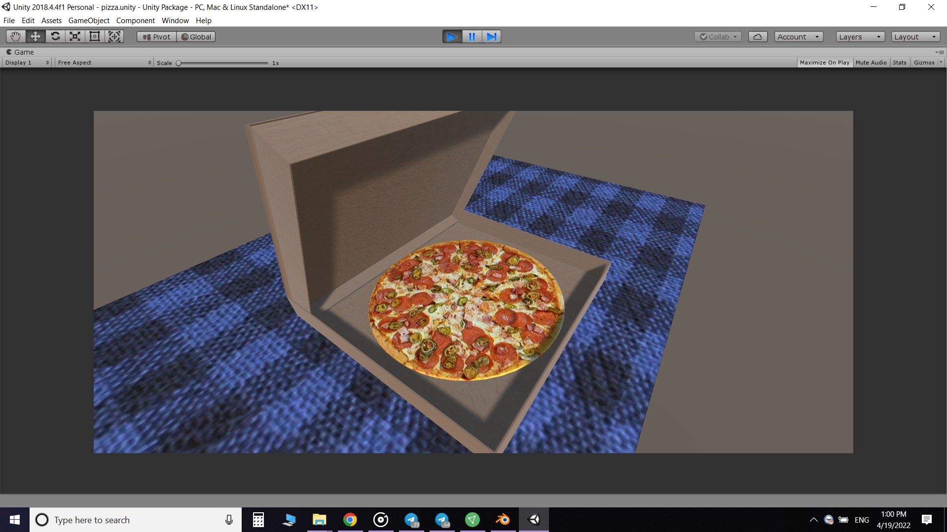 Pizza 3d Model For Unity 3D Model - TurboSquid 1885305