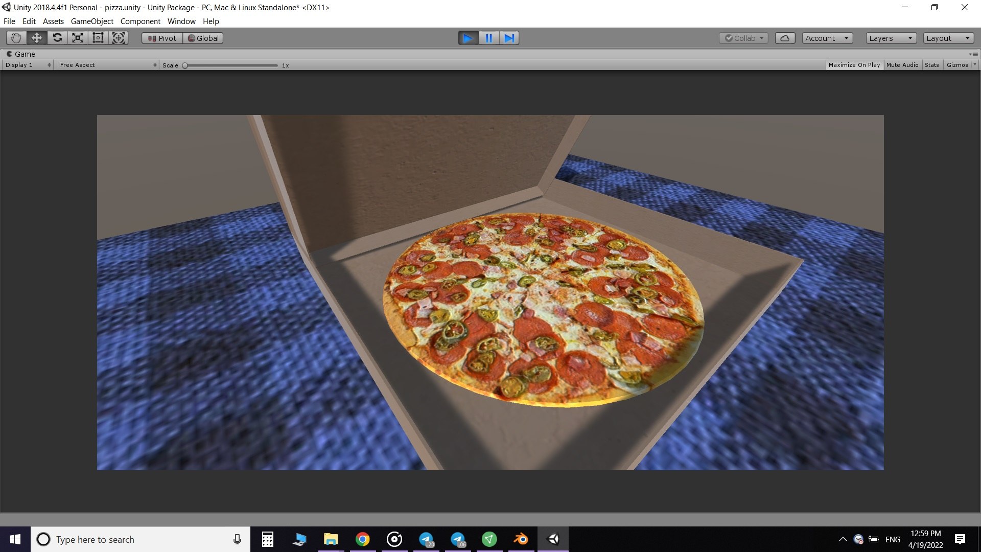 Pizza 3d Model For Unity 3D Model - TurboSquid 1885305