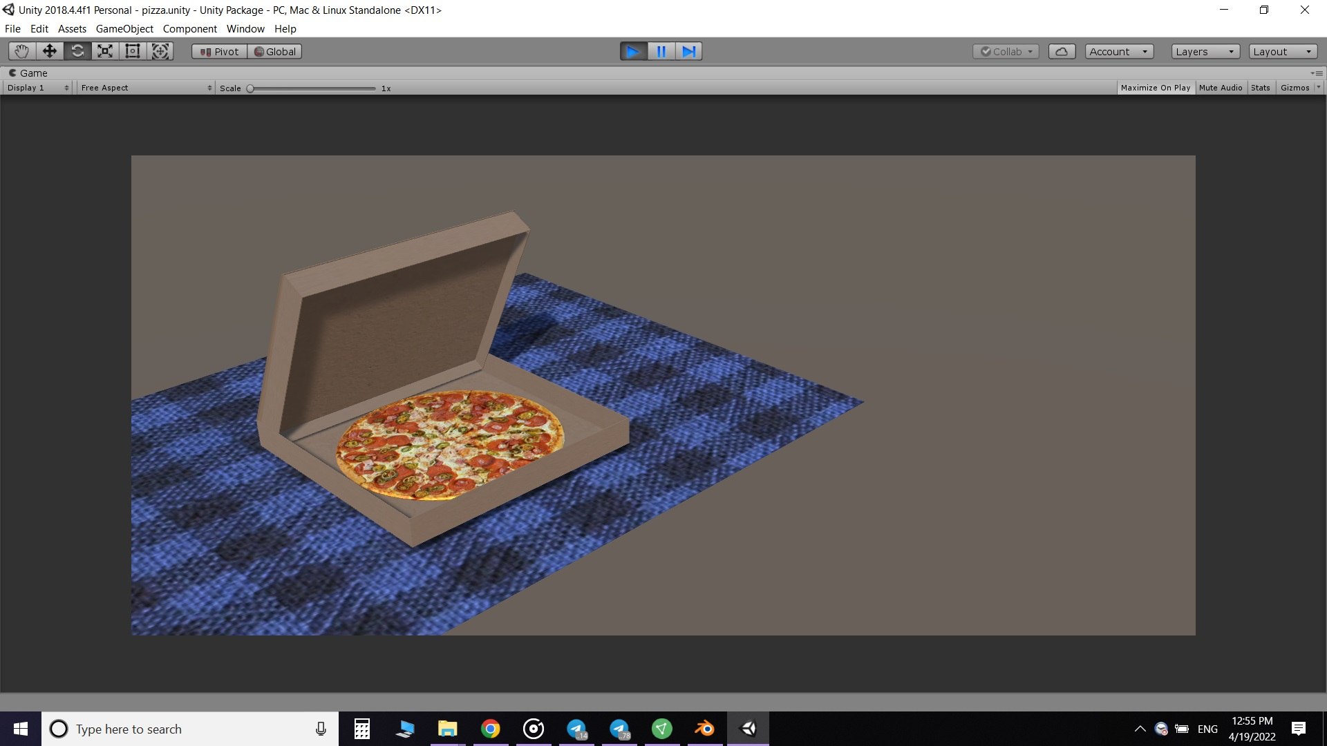 Pizza 3d Model For Unity 3D Model - TurboSquid 1885305