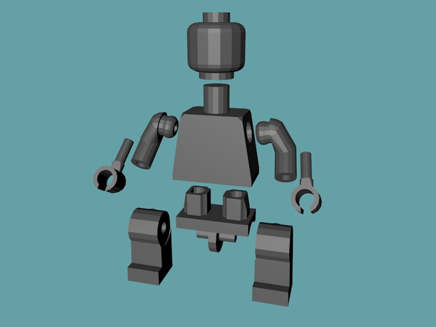 3d Lego Mini-figure Base