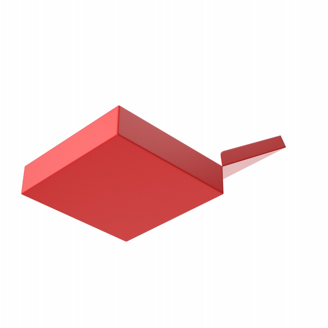 Opened Red Box 3D Model - TurboSquid 2229330