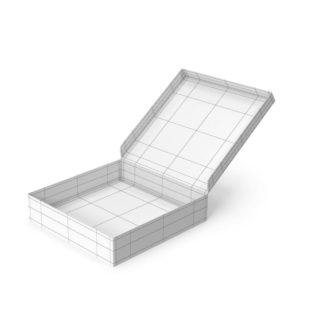 Opened Red Box 3D Model - TurboSquid 2229330