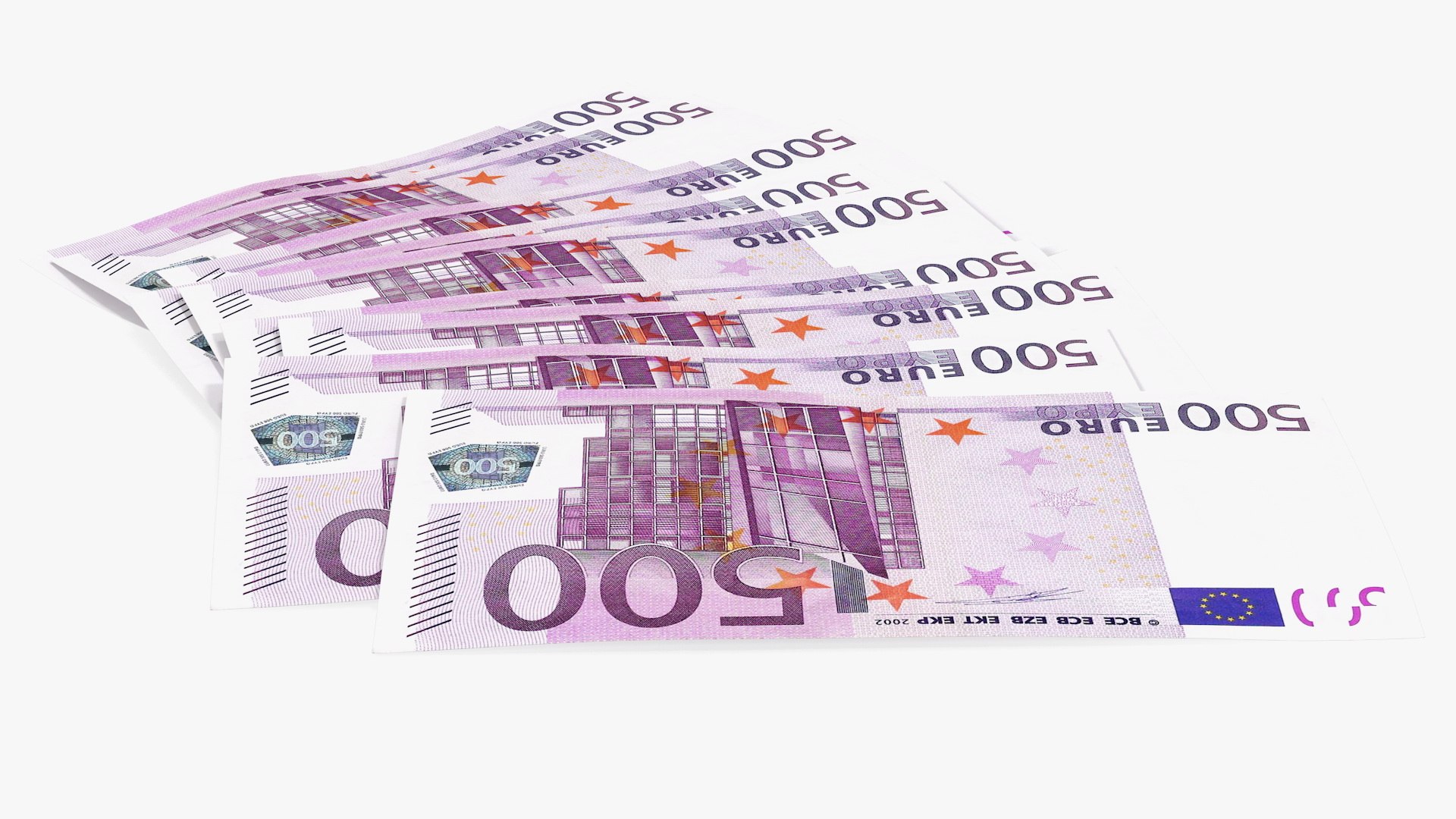 3D paper banknotes euro 500 - TurboSquid 1443428
