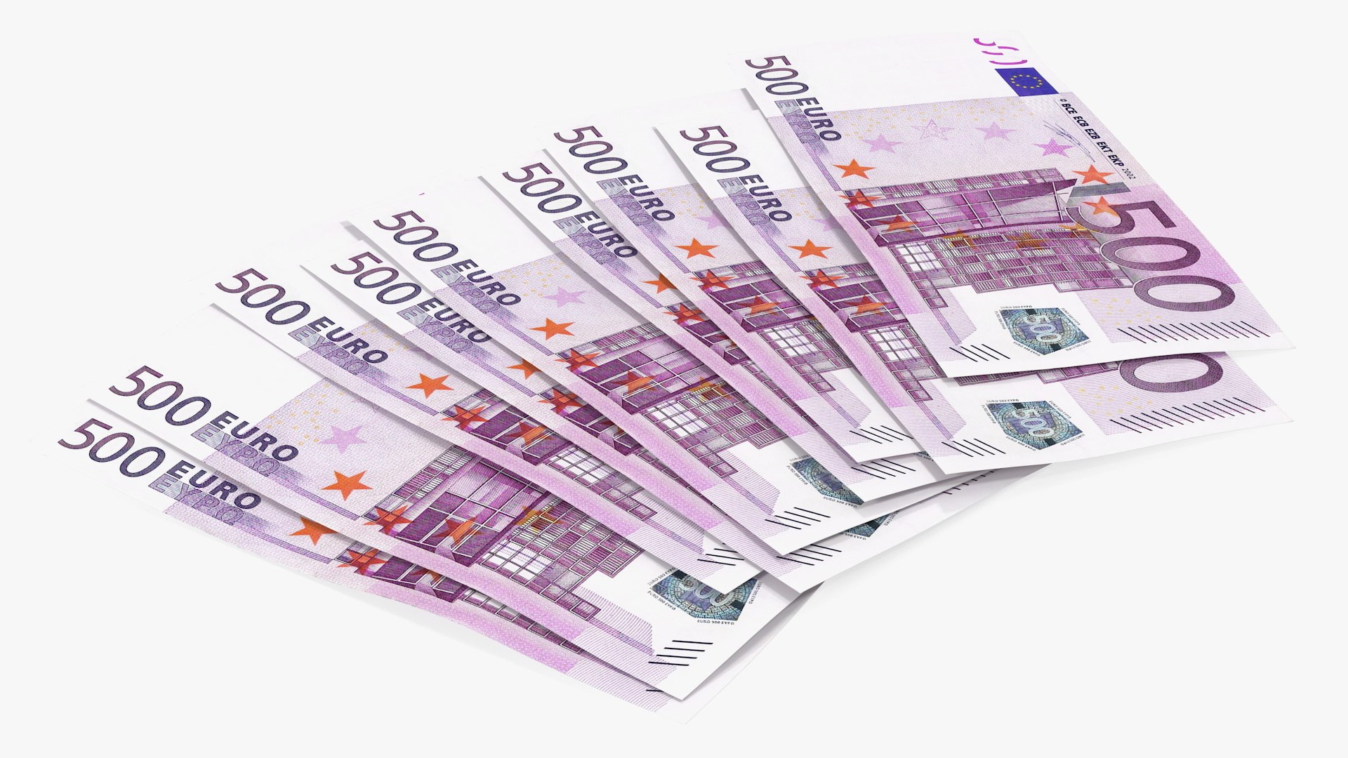 3D paper banknotes euro 500 - TurboSquid 1443428