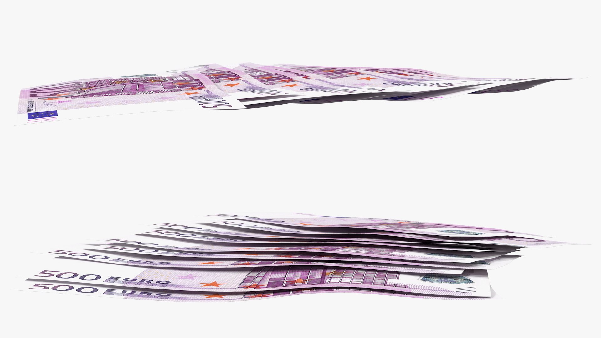 3D paper banknotes euro 500 - TurboSquid 1443428