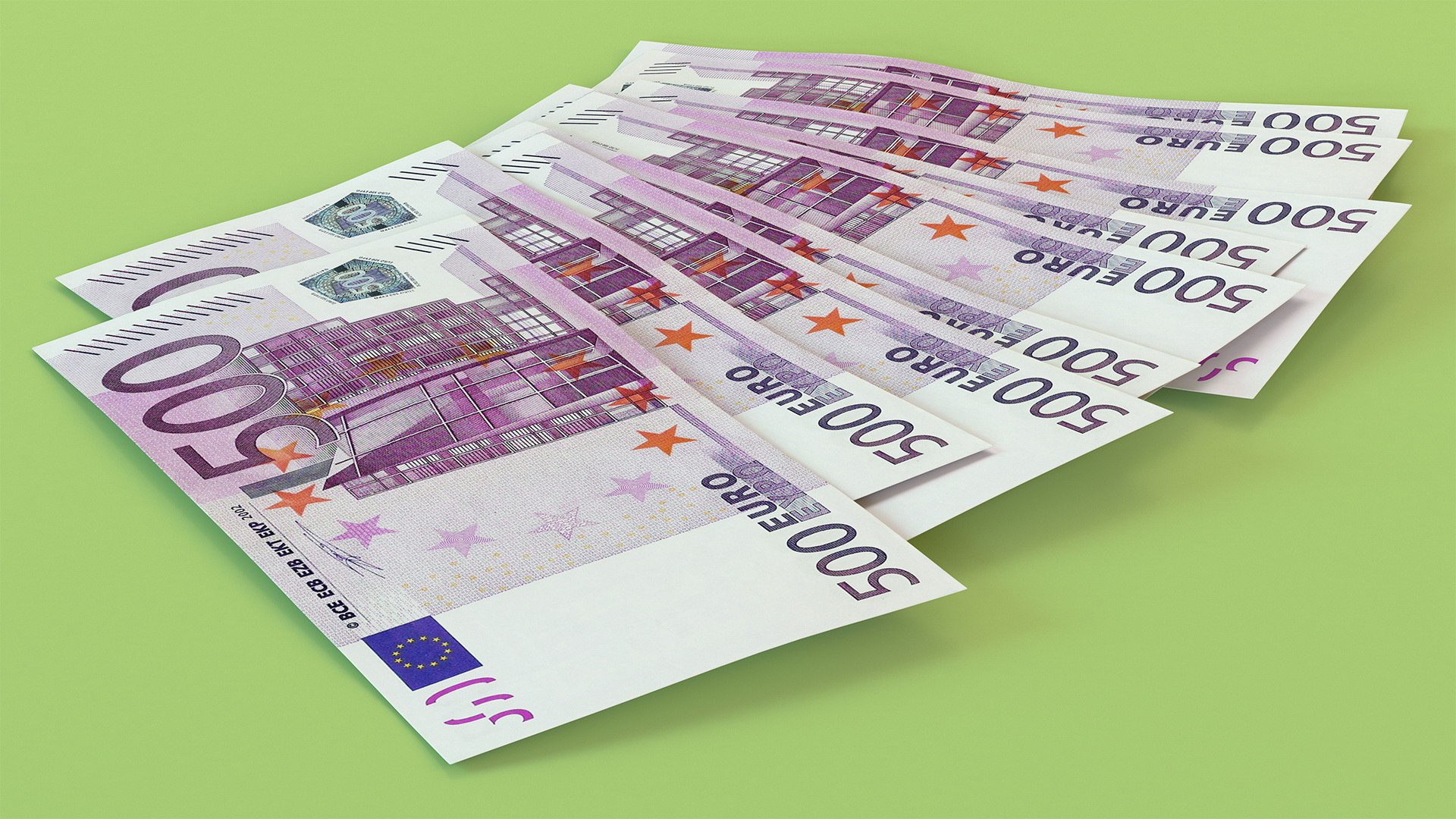 3D paper banknotes euro 500 - TurboSquid 1443428