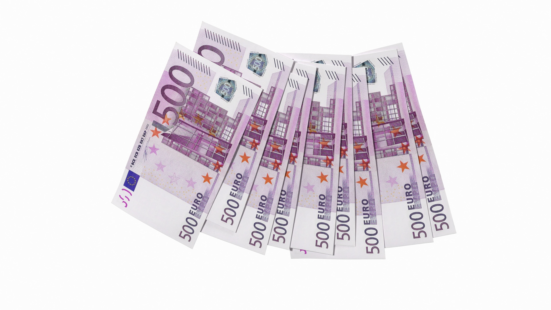 3D paper banknotes euro 500 - TurboSquid 1443428