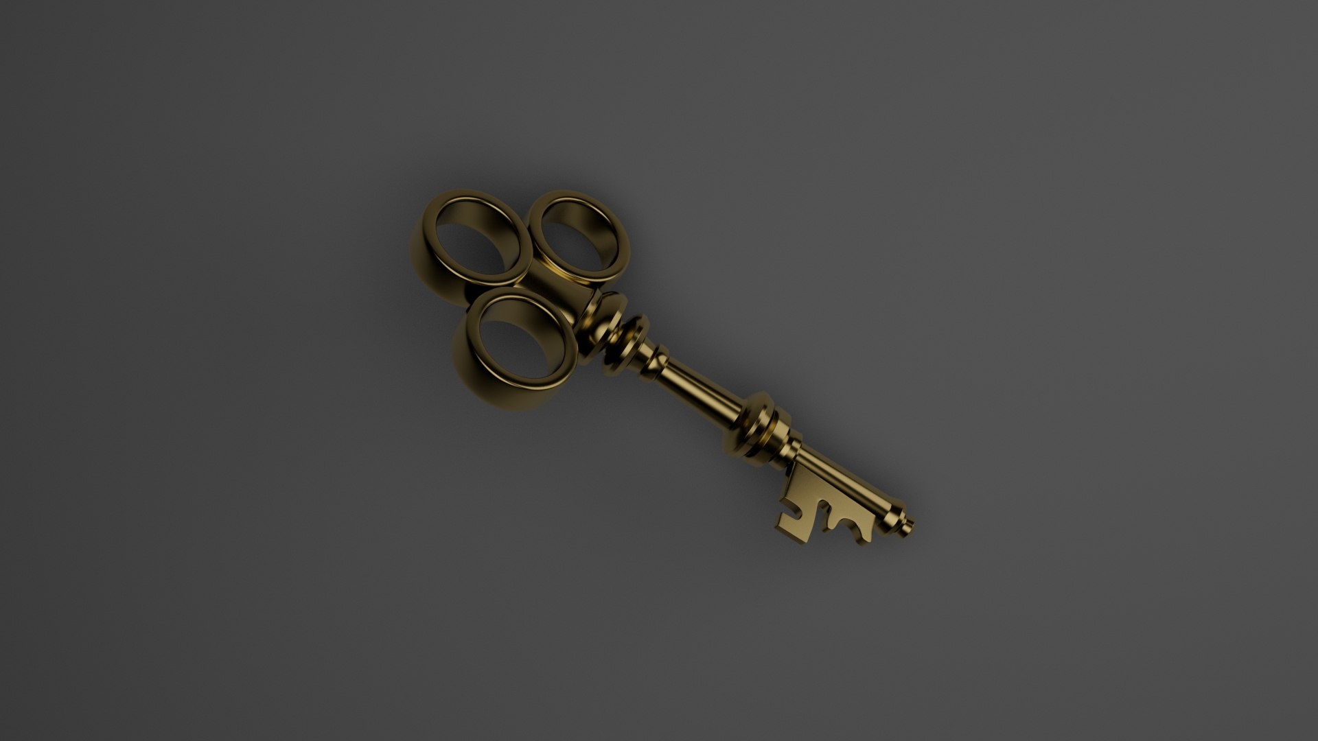 Golden Key 3D Model - TurboSquid 2119719