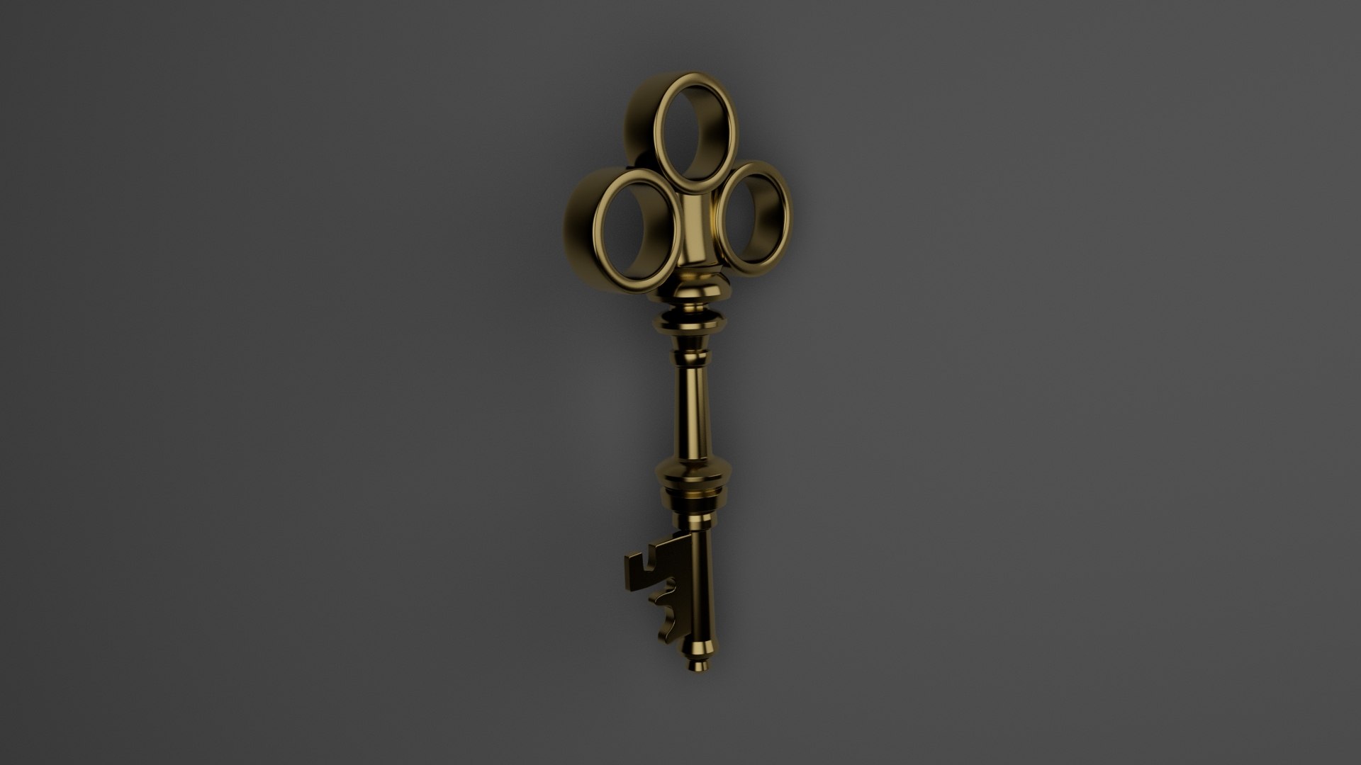 Golden Key 3D Model - TurboSquid 2119719