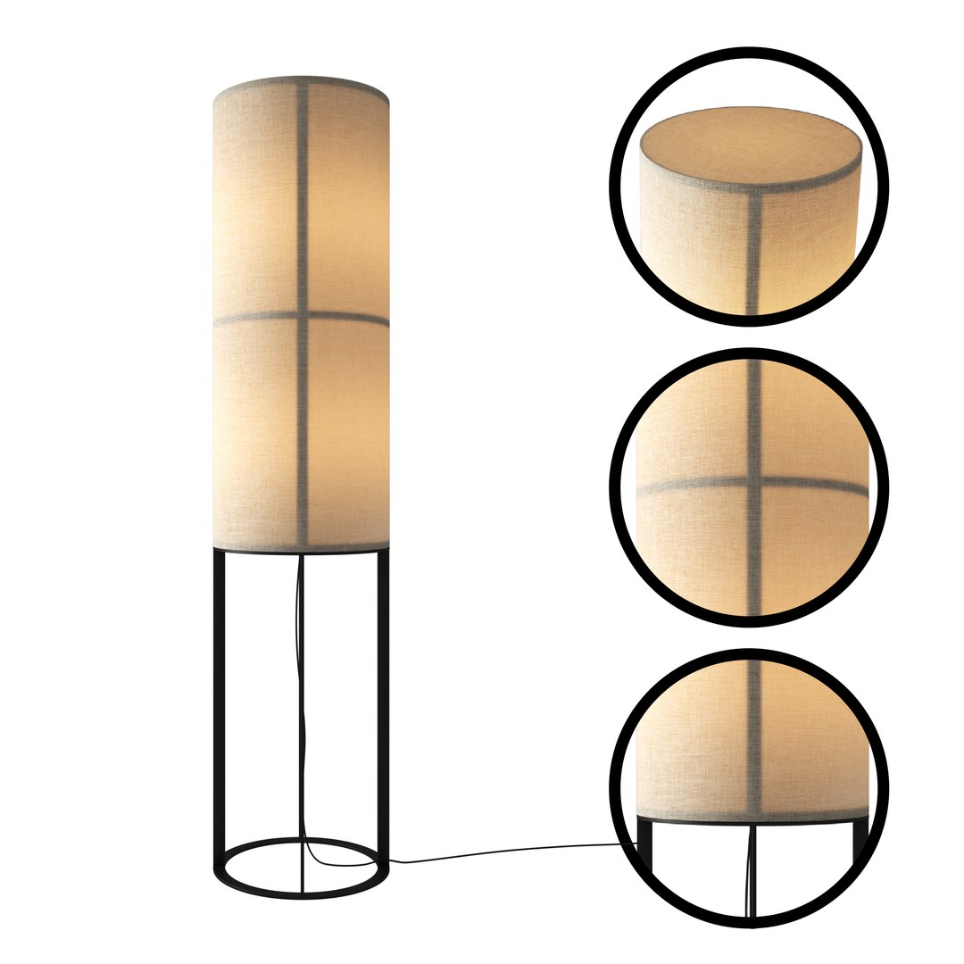 3D AUDO HASHIRA HIGH FLOOR LAMP RAW Model - TurboSquid 2173005