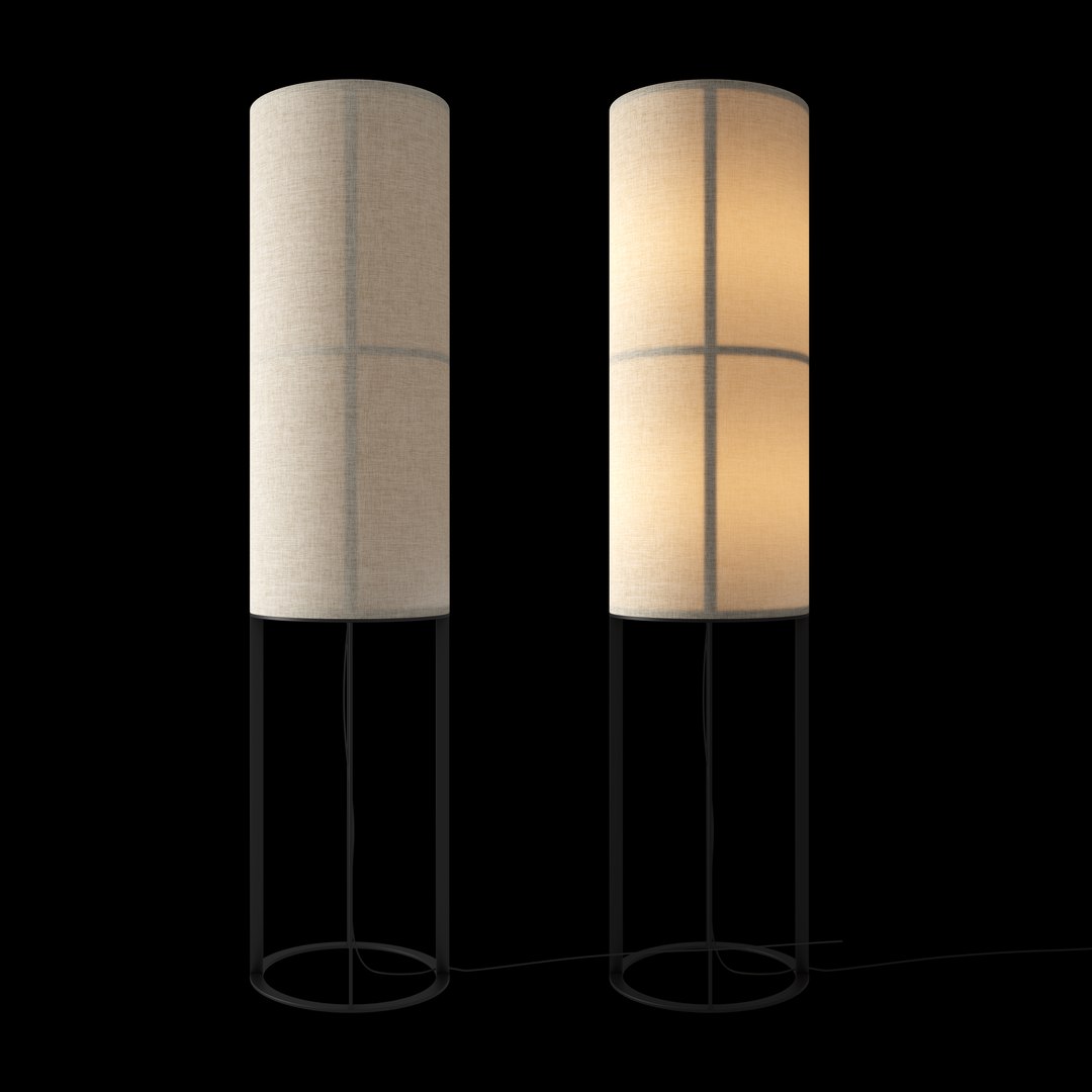 3D AUDO HASHIRA HIGH FLOOR LAMP RAW Model - TurboSquid 2173005