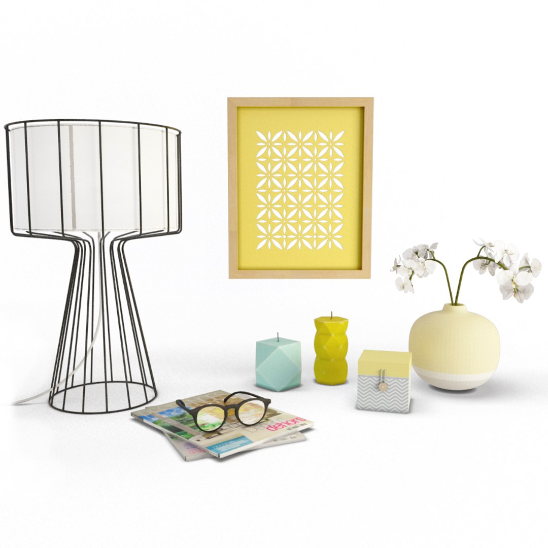 3D decorative objects interiors living room - TurboSquid 1424825