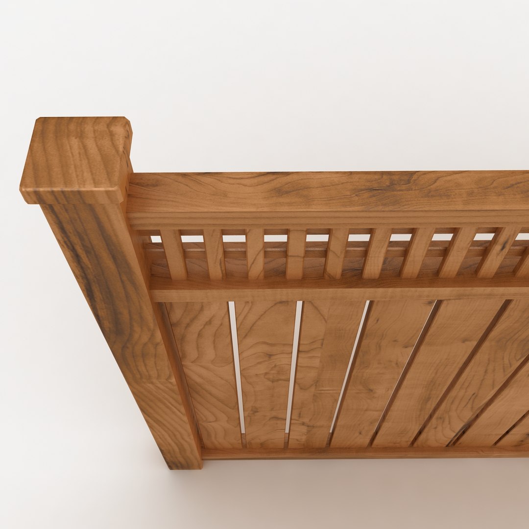 Realistic Fence Wood 03 Max