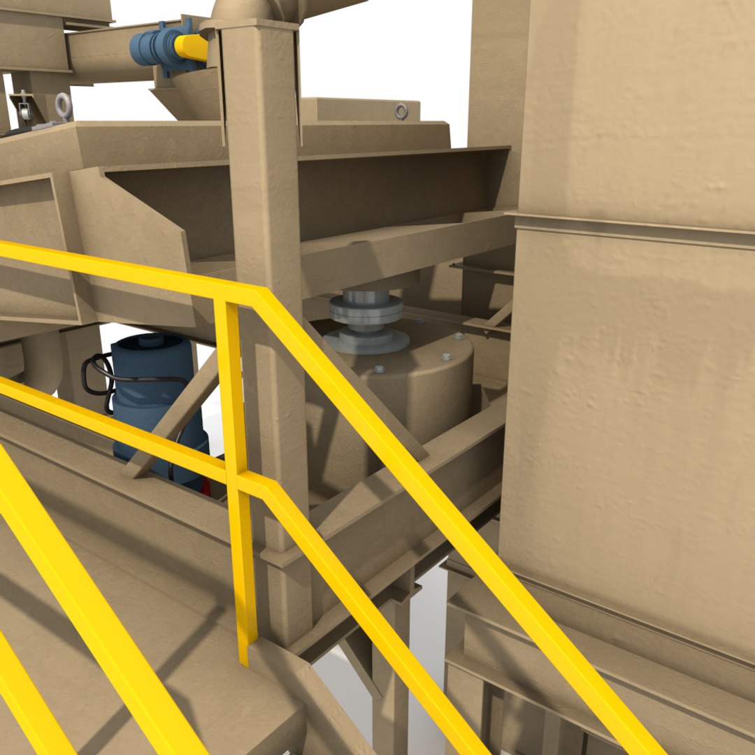3d Industrial Equipment Shaker Model