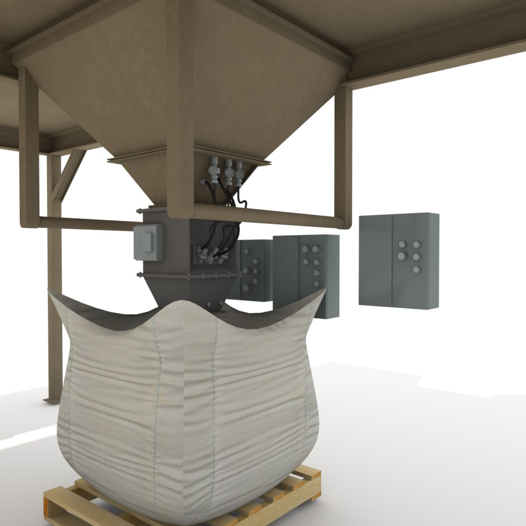 3d Industrial Equipment Shaker Model