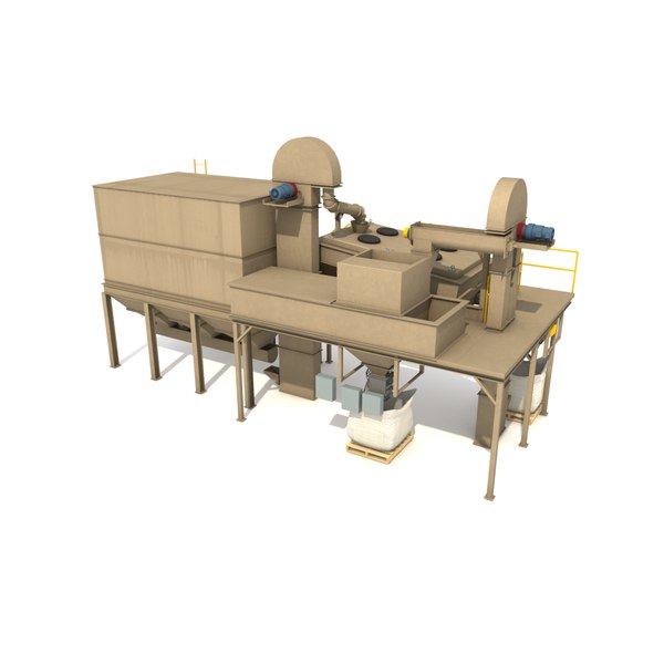 3d industrial equipment shaker model