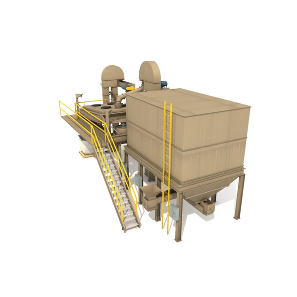 3d industrial equipment shaker model