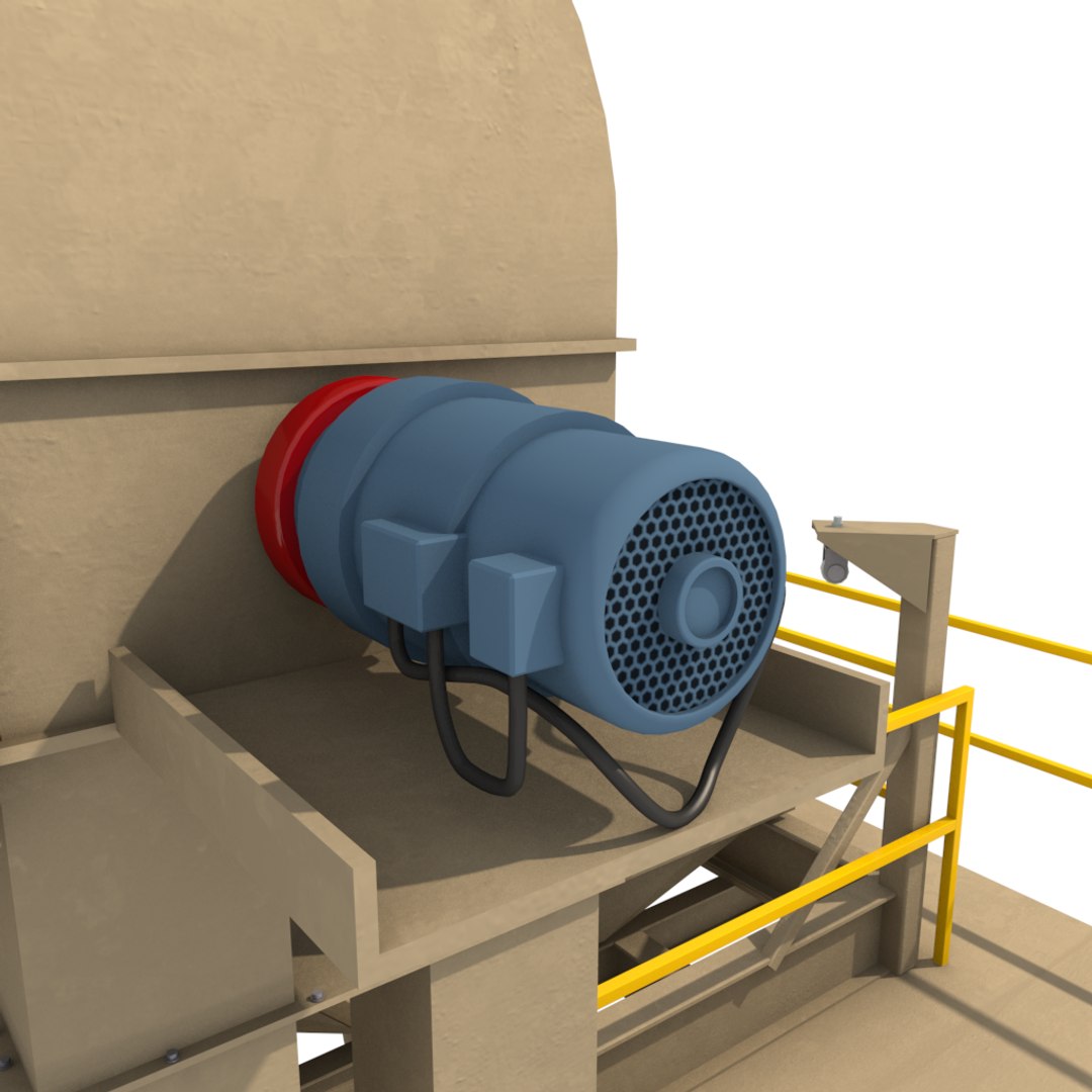 3d Industrial Equipment Shaker Model