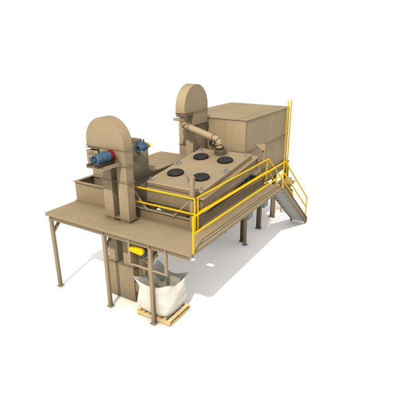 3d industrial equipment shaker model