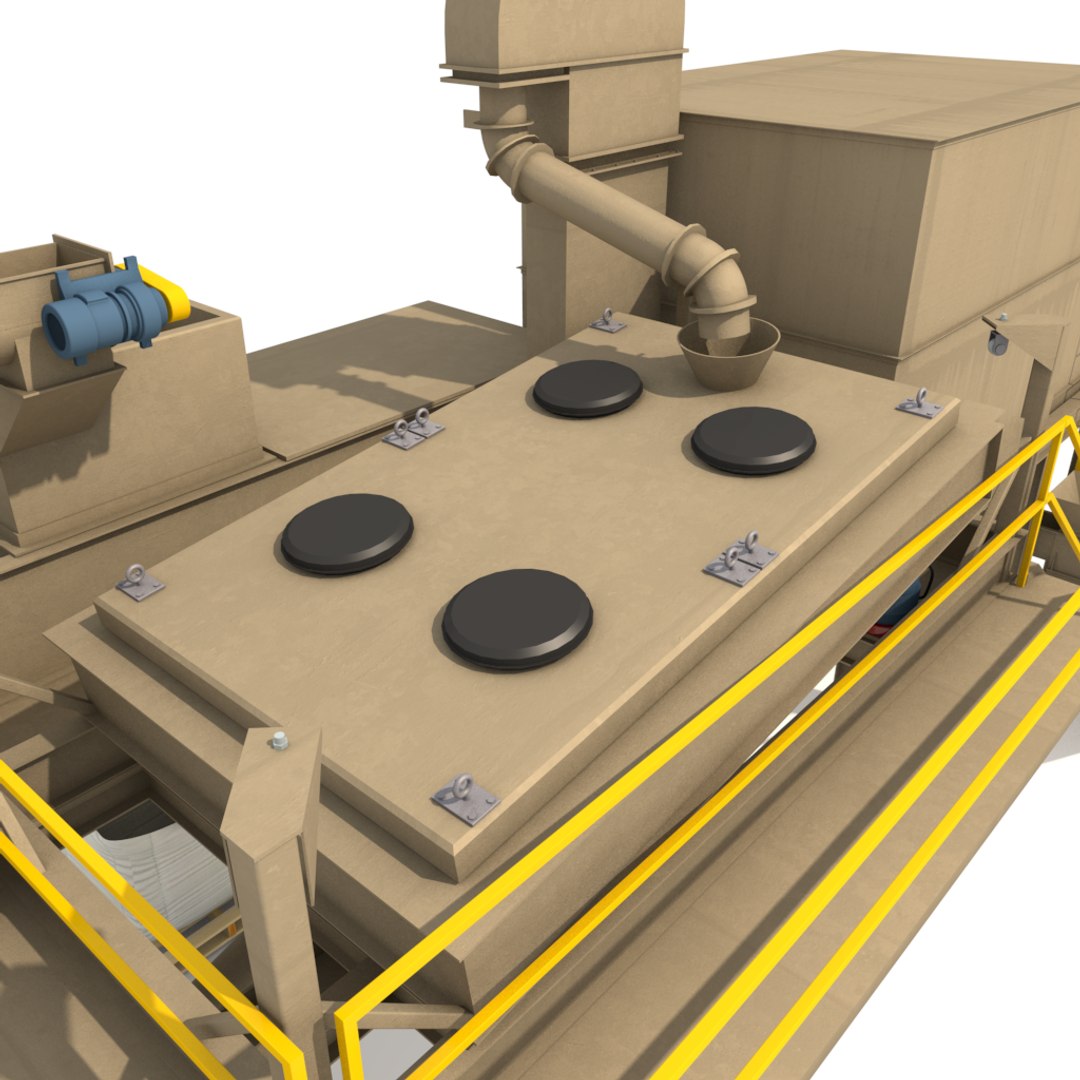 3d Industrial Equipment Shaker Model